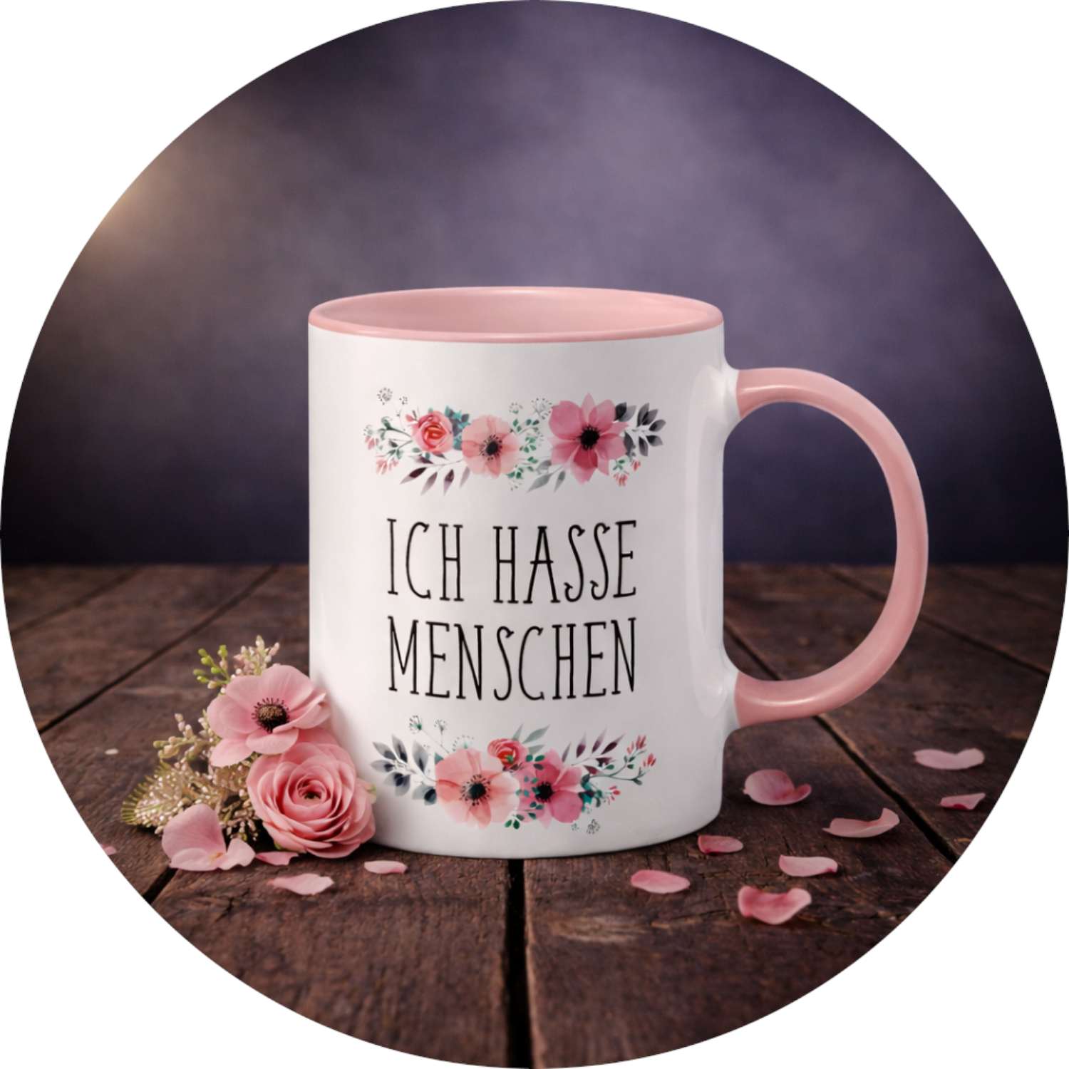 Tassen mit Sarkastische Sprüche kurz und wahr im Blümchen-Design ...