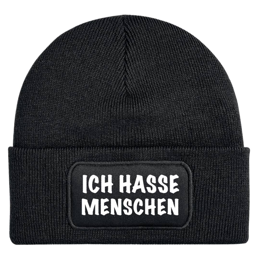 Lustige Beanie "Ich hasse Menschen" – Geschenk für Frauen & Männer ...