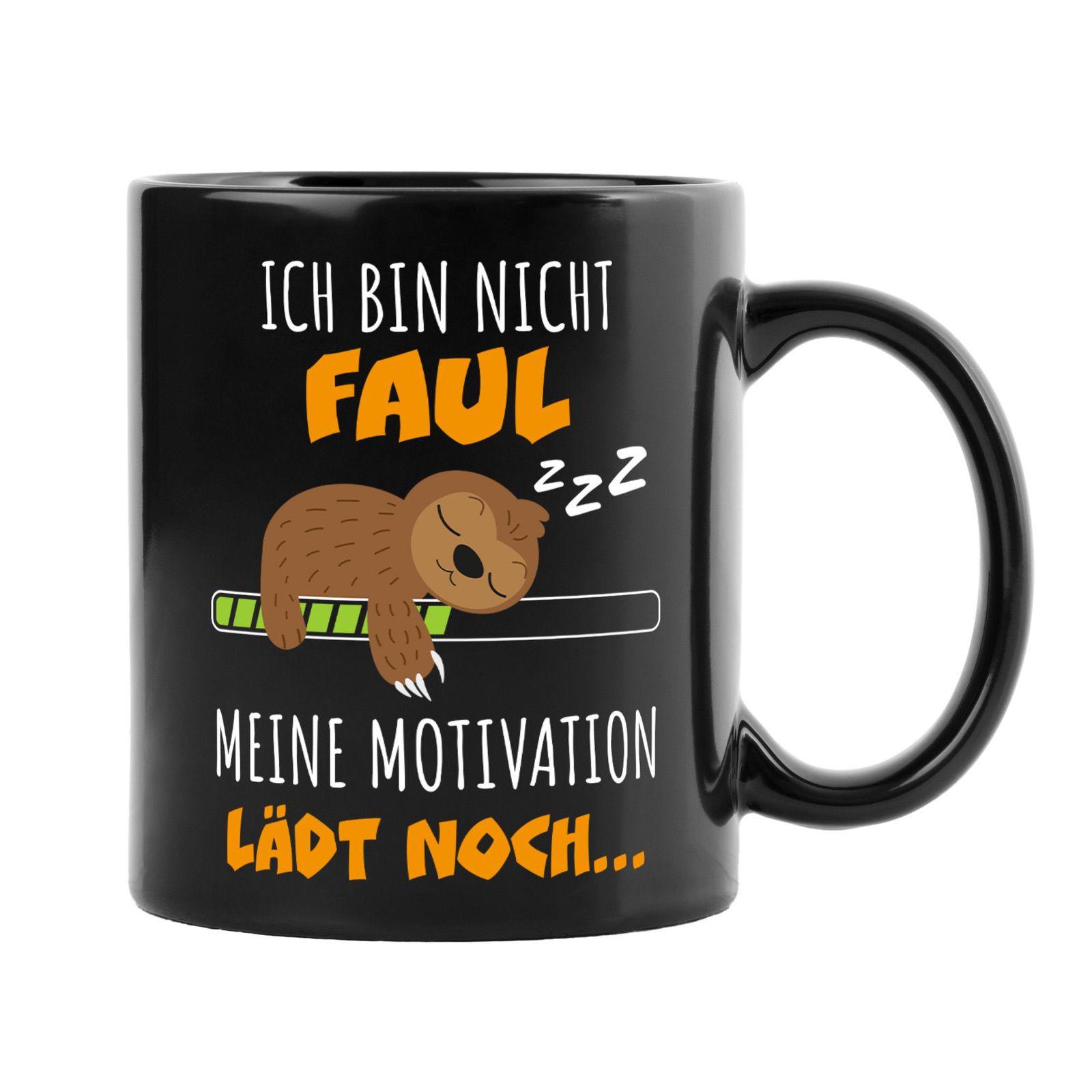 Faultier Tasse lustig – Ich bin nicht faul. Meine Motivation lädt noch ...