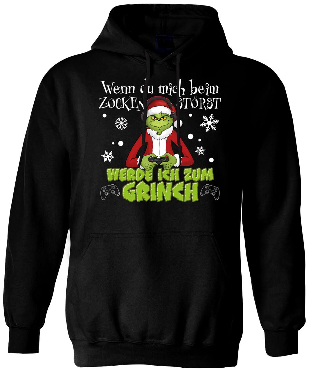 Lustiger Grinch Hoodie für Zocker – Perfektes Geschenk für Weihnachten ...