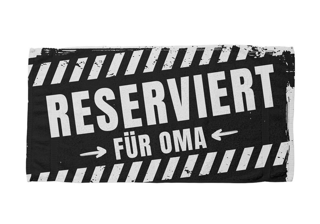 Handtuch & Strandtuch: Reserviert für Oma - Geschenk Muttertag, Urlaub ...