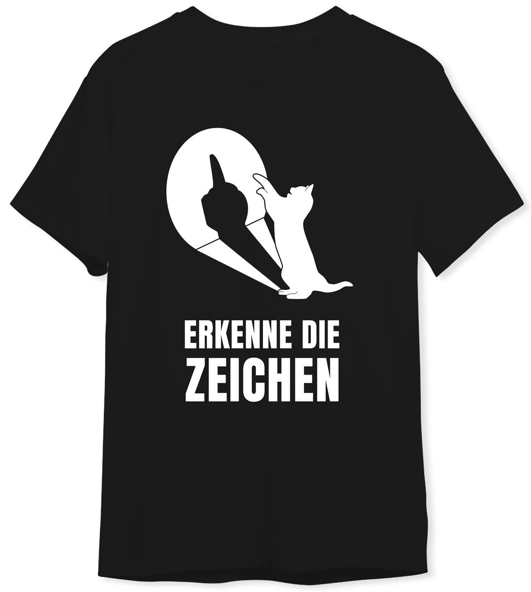 Herren T-Shirt mit Katze & Mittelfinger-Spruch - Originelles Geschenk ...