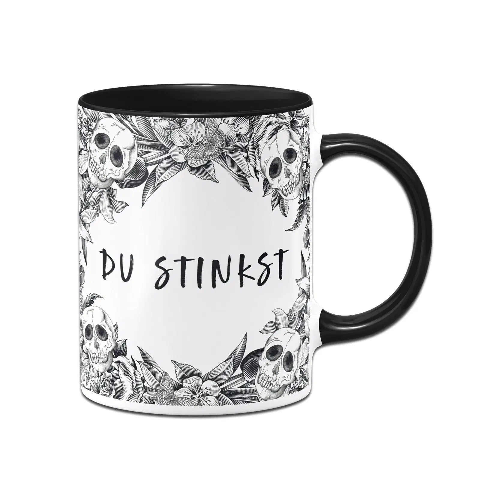 Tasse - Du stinkst - 💀 Skull Statement – Tassenbrennerei