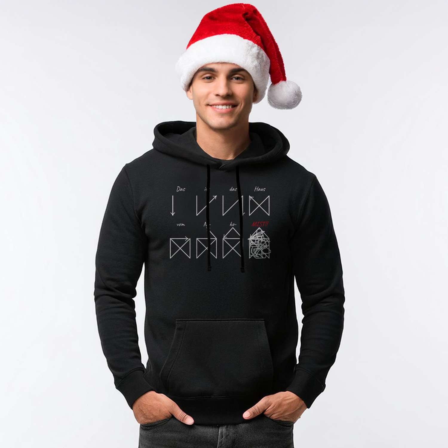 Weihnachts-Hoodie „Das ist das Haus vom Niko... Mist“ - Geschenkidee ...